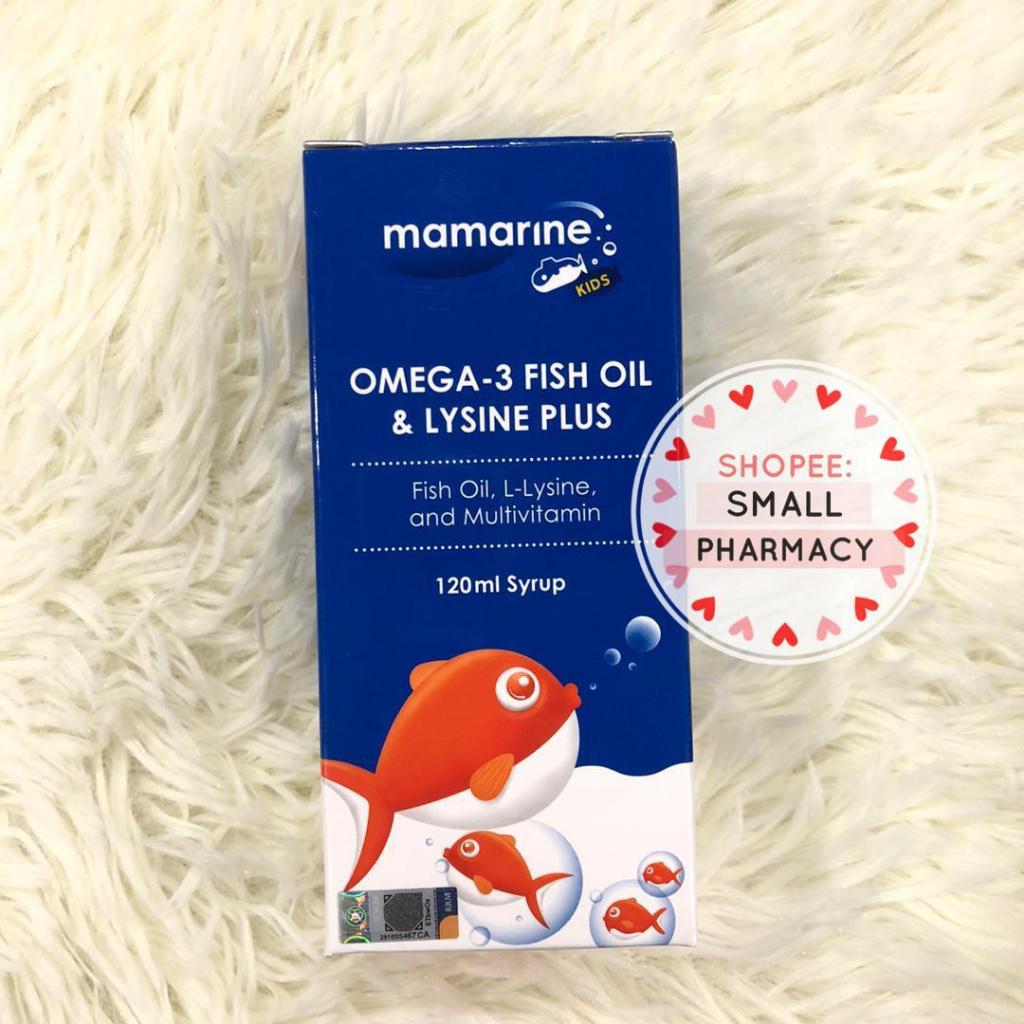 Eldon Nutrition Mamarine Kids Omega 3 Fish Oil with Lysine Syrup 120ml ...