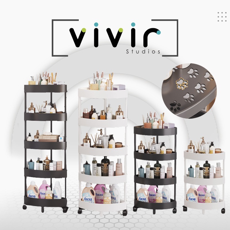 VIVIR Multilayer Tri-Corner Rack Tri-Corner Rack Bathroom Corner Shelf ...