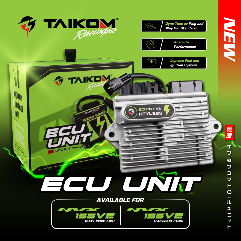 TAIKOM Super Racing ECU Unit Yamaha NVX155 V1 V2 Key Keyless Spare Part ...