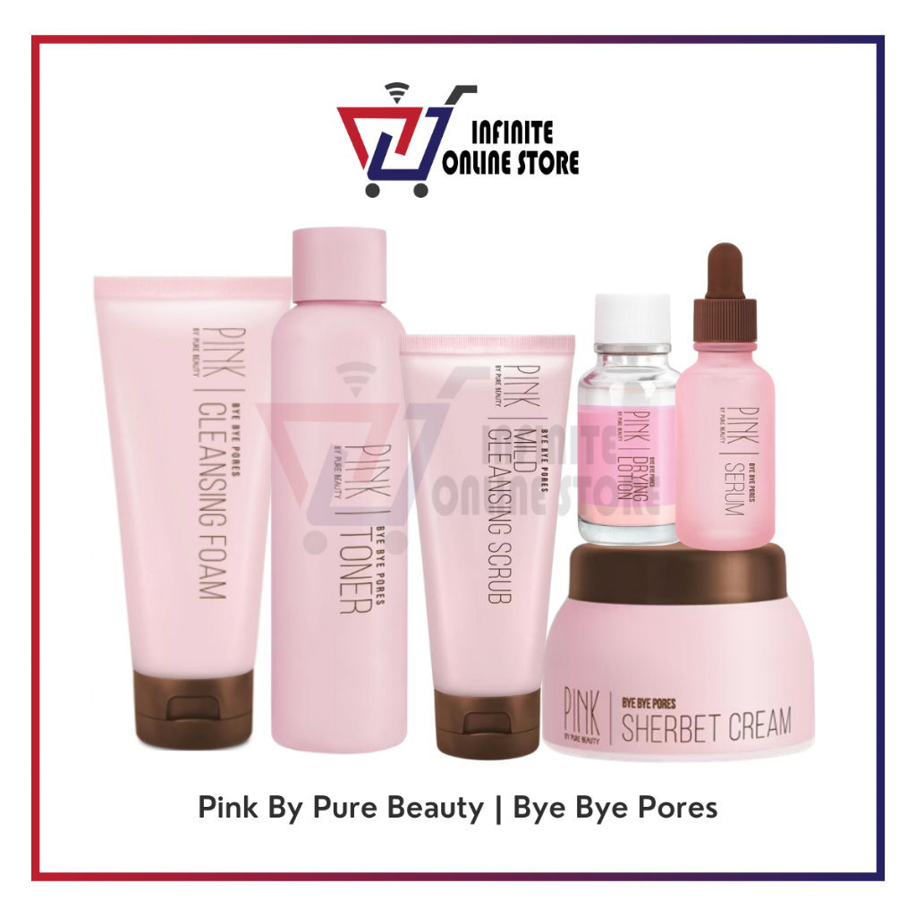 Pink by Pure Beauty Bye Bye Pores Series Skincare Products (Cleansing ...