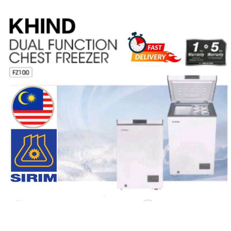 Khind Freezer Meck Freezer Household Freezer Dual Temperature Mode ...