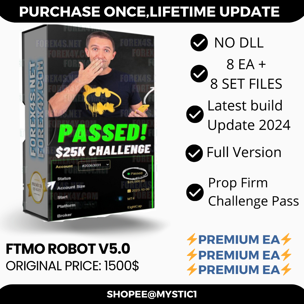 (UPDATED BUILD 1420) FTMO Robot V5.0 | FTMO ea | Ftmo Pass Challenge ...