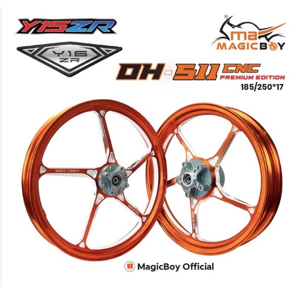 MAGIC BOY CNC RIM FG511 Y15ZR Y16ZR 1.85/2.50-17 OPEN HUB FG 511 Y15 Y16 | Shopee Malaysia