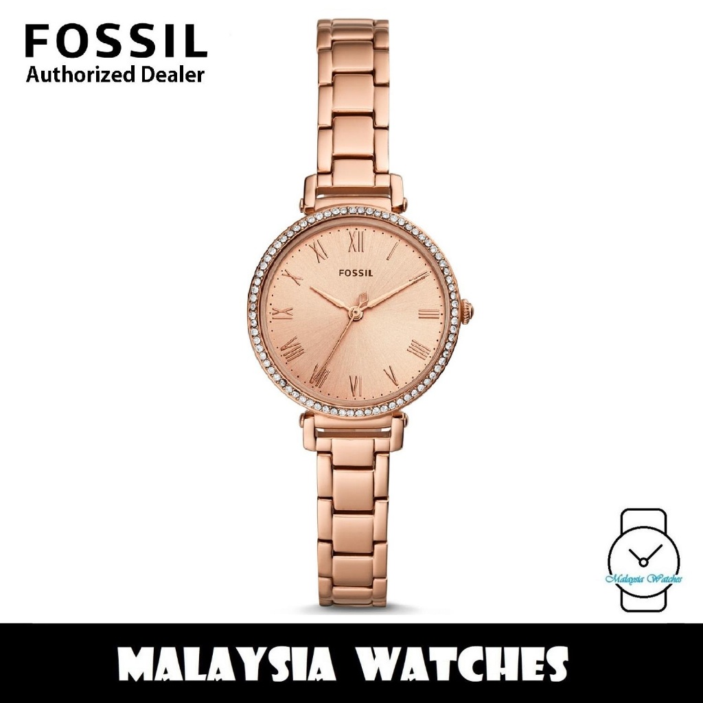 (OFFICIAL WARRANTY) Fossil Women ES4447 Kinsey Three-Hand Rose Gold ...