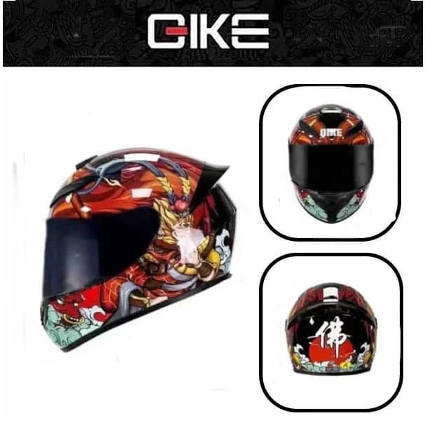 (SHIP FROM KL)QIKE 111 Full Face Motorcycle Helmet with black Lens ...