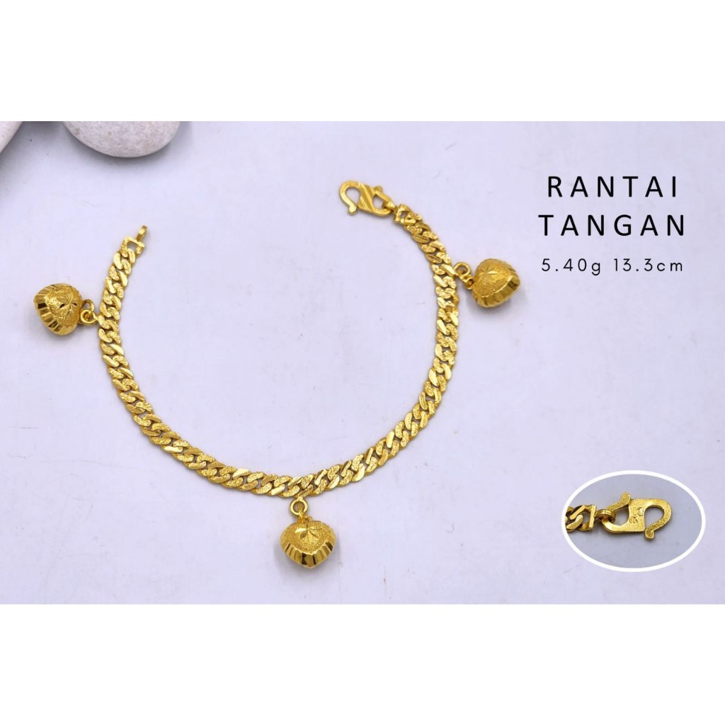 RANTAI TANGAN 916 GELANG 916 EMAS TERPAKAI EMAS PRELOVED 916 EMAS 916 ...