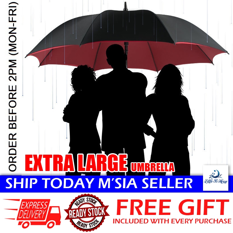 [Little B House] Extra Large Double Layer Wind Resisting Umbrella Big ...