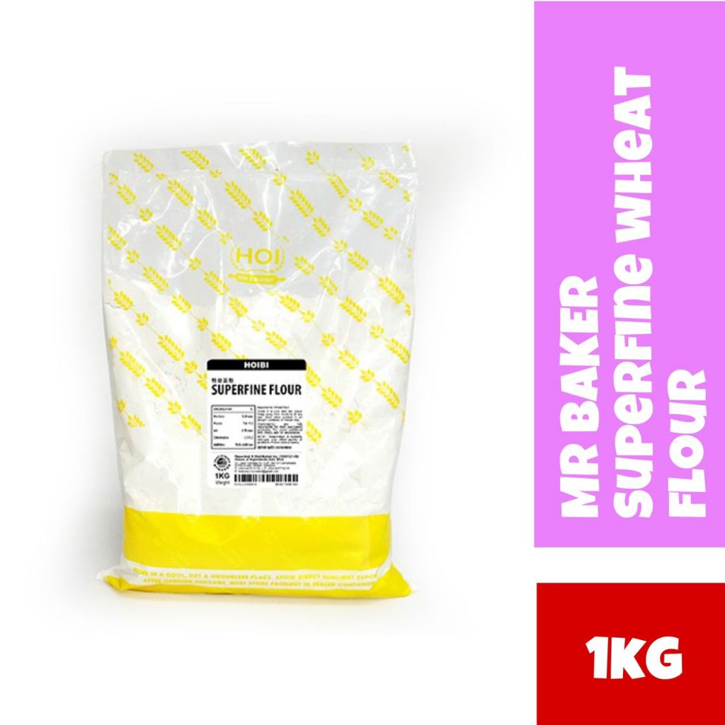 Superfine Flour 1kg / cake flour / halal / baking tepung superfine ...
