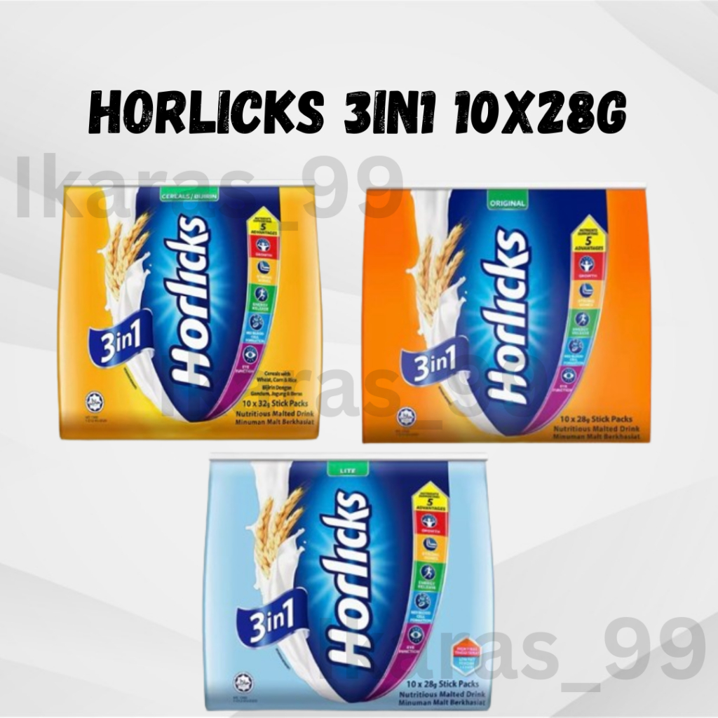 Horlicks 3in1 Original/Lite 10x28g | Shopee Malaysia