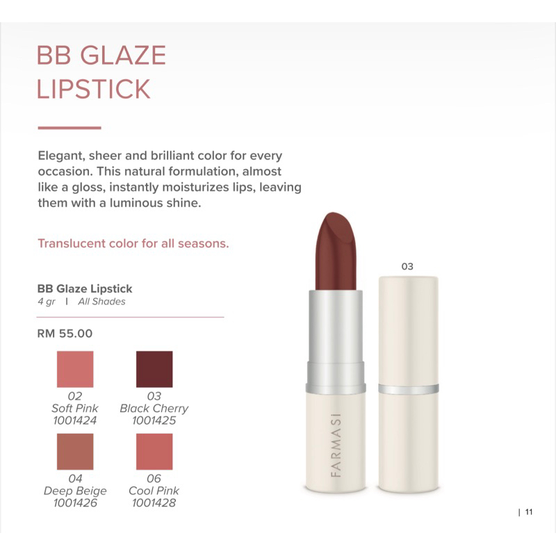FARMASi BB Glaze Lipstick | Shopee Malaysia