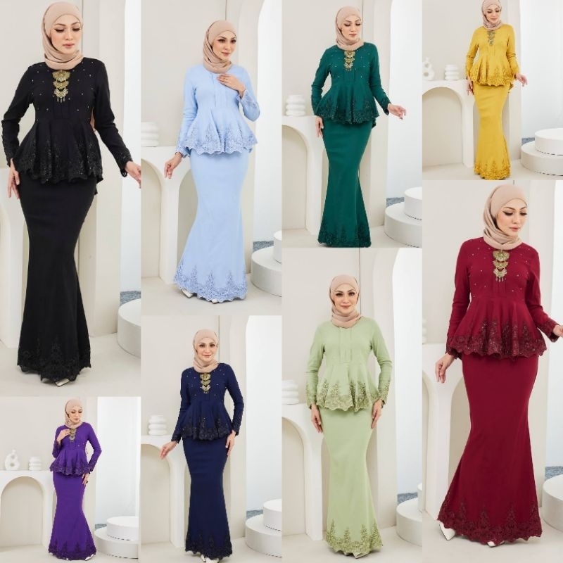 🔥🔥 SOFEA ROSE/ZINNIRAH KEBAYA MODEN RAYA 2024 TUNANG NIKAH | Shopee ...