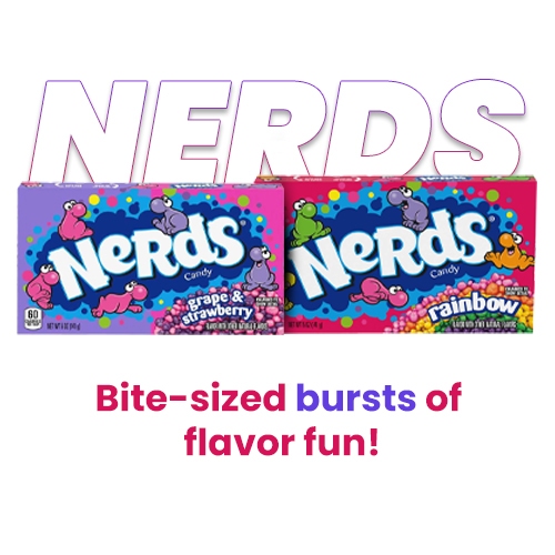 NERDS Candy : Grape & Strawberry or Rainbow Flavor (141 Grams) | Shopee ...