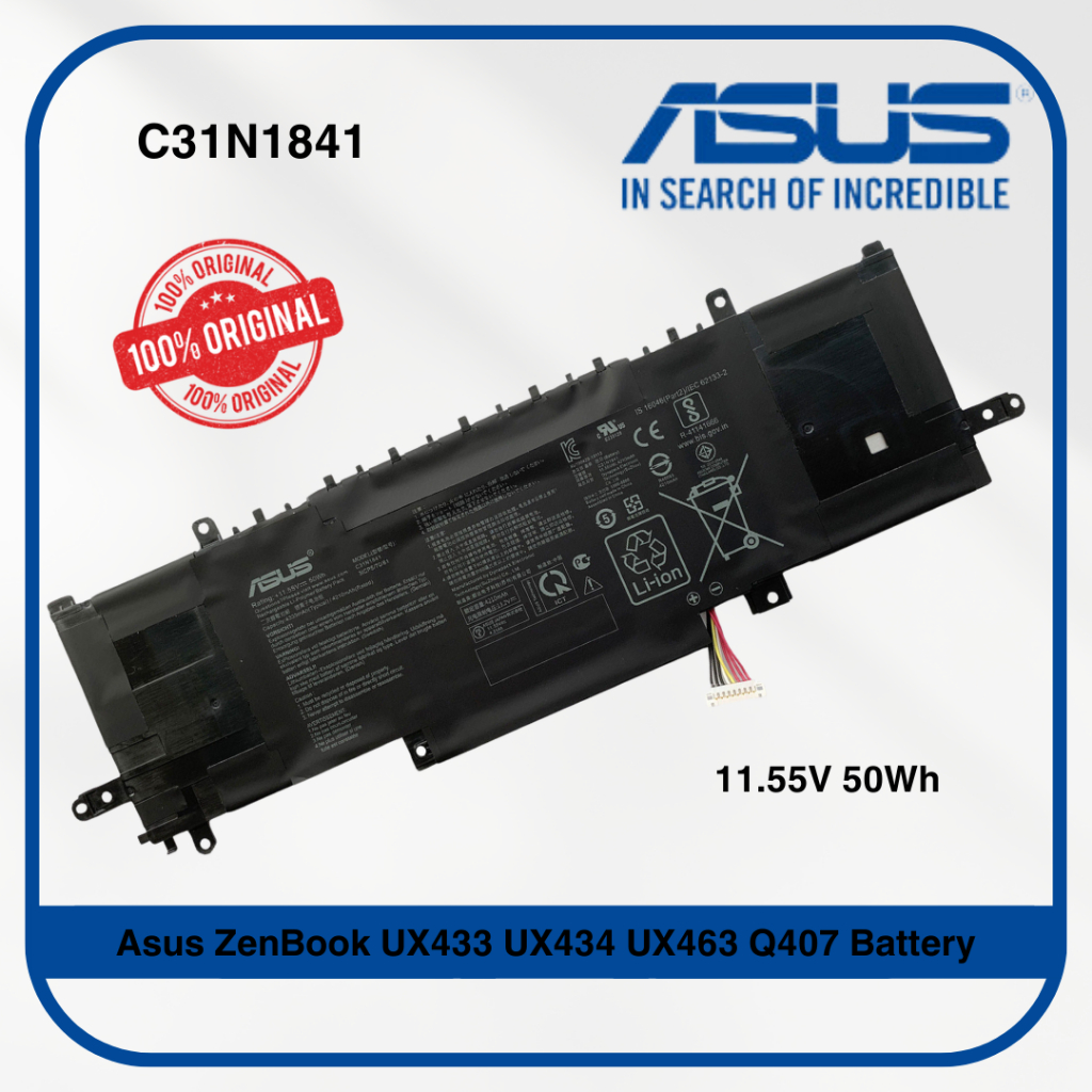 Original Asus C31N1841 for ZenBook UX433 UX334FL UX434DA UX434 UX463 ...