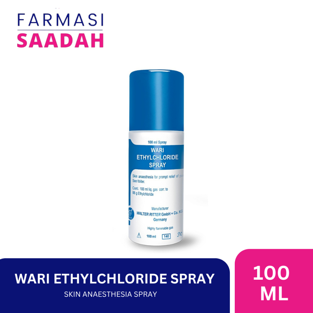 WARI ETHYLCHLORIDE SPRAY 100ML SKIN ANAESTHESIA SPRAY TAHAN SAKIT UNTUK ...