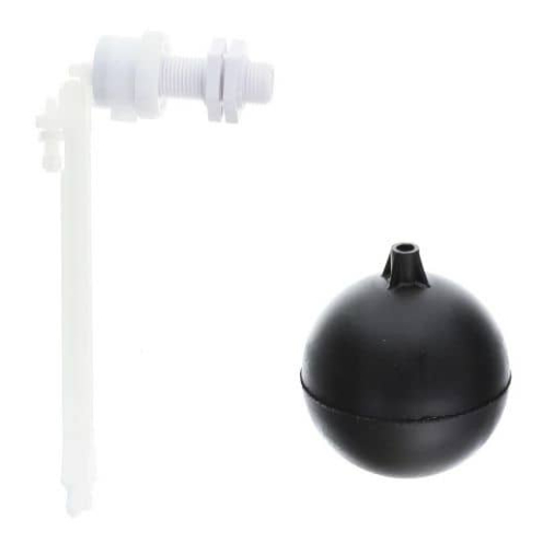 TECHPLAS 1/2 Inch x 9 Inch Toilet Bowl Tank PVC Float Valve Arm Cistern ...