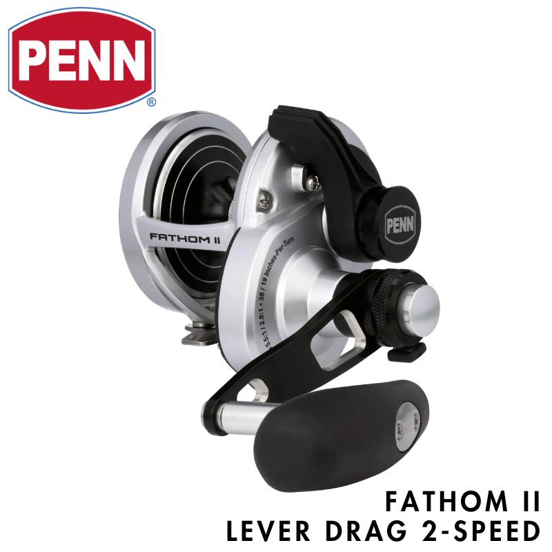 Penn Fathom II Lever Drag 2 Speed - Multiplier/Conventional/Round ...