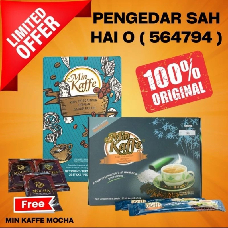 💯READY STOCK🔥Min Kaffe Kopi 3in1 Garam Buluh Original Hai O | Shopee Malaysia