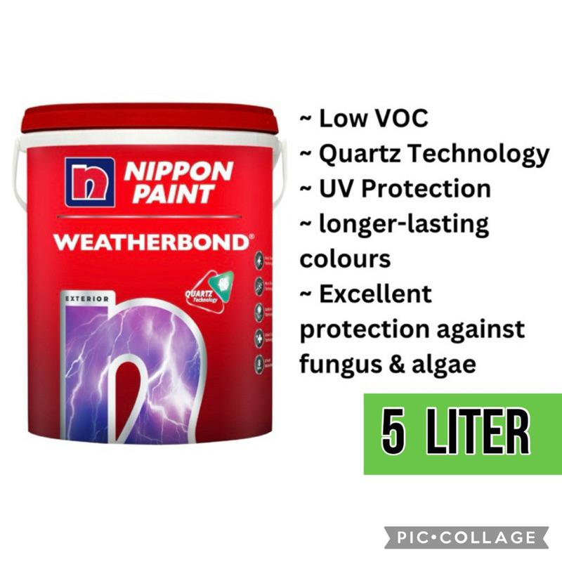 5L NIPPON WEATHERBOND QUARTZ 145 WHITE / 1001 BLILLIANT WHITE 8 Years ...