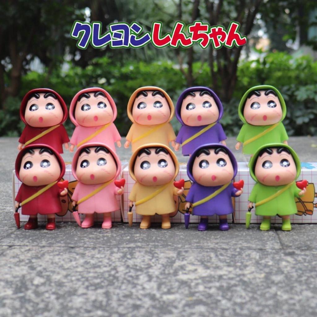 Crayon Shinchan Shinnosuke Nohara Raining Coat Mini Figure Decoration ...