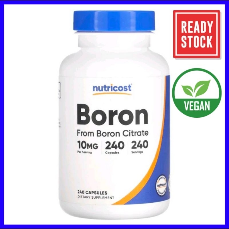 Nutricost Boron Citrate Supplement 240Capsule | Shopee Malaysia