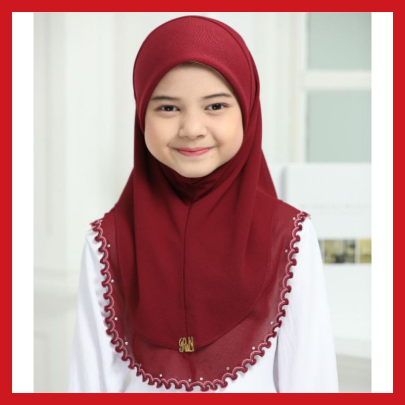 Tudung Sarung Budak Qaisara Awning Scuba Tudung Lazy Kanak-Kanak ...
