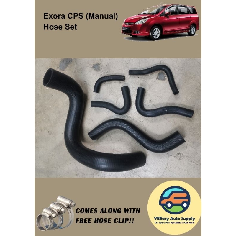 PROTON EXORA CPS (AUTO / MANUAL) - RADIATOR & BY PASS HOSE SET | Shopee ...