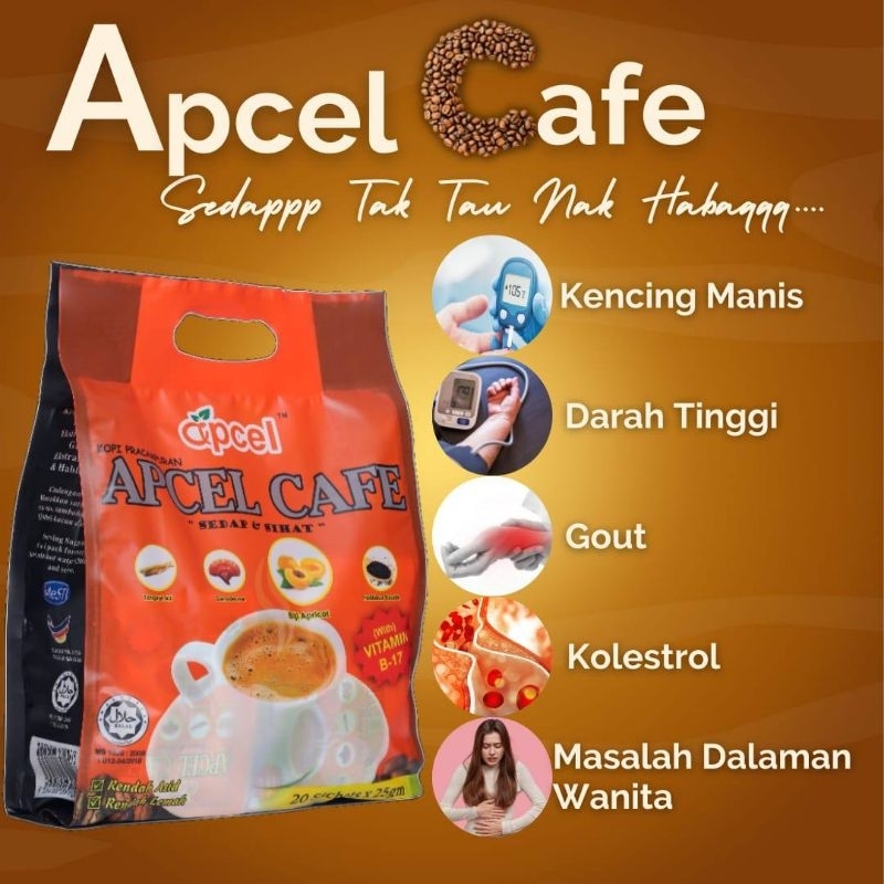Apcel cafe minuman terbaik 💯 original | Shopee Malaysia