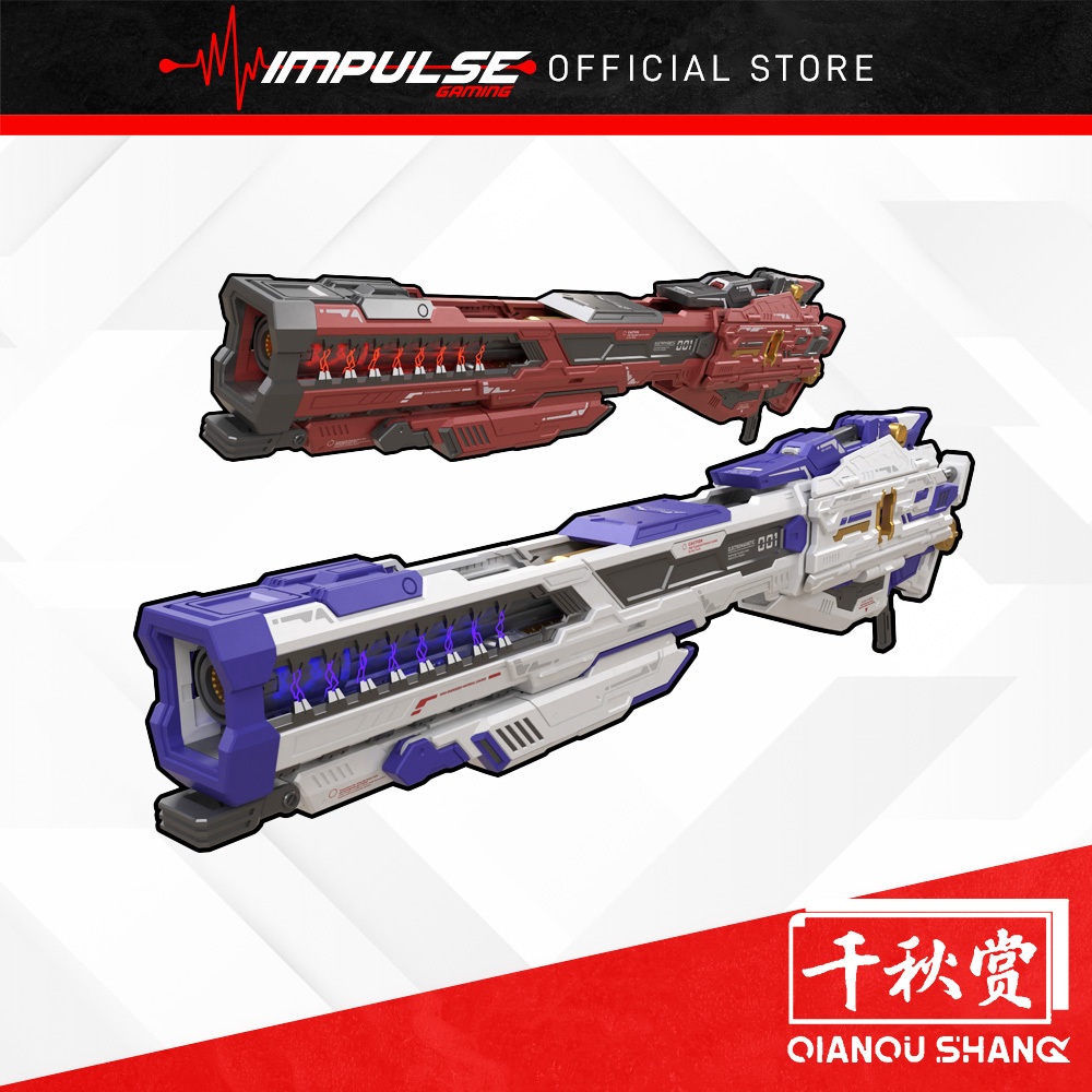 QianQiuShang Heavy Electromagnetic Railgun - Red / Purple | Shopee Malaysia