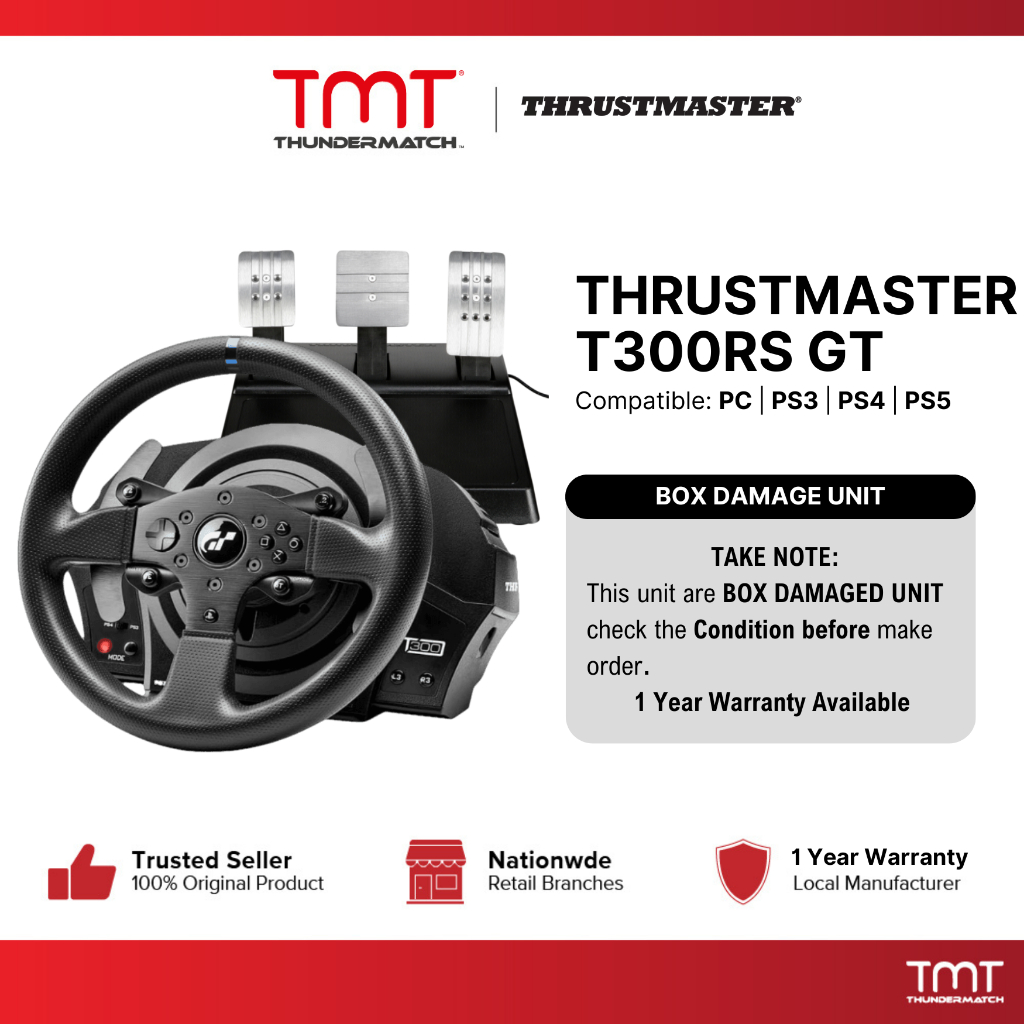 [Box Damage Unit] Thrustmaster T300 RS GT Edition Steering Wheel PS4 ...