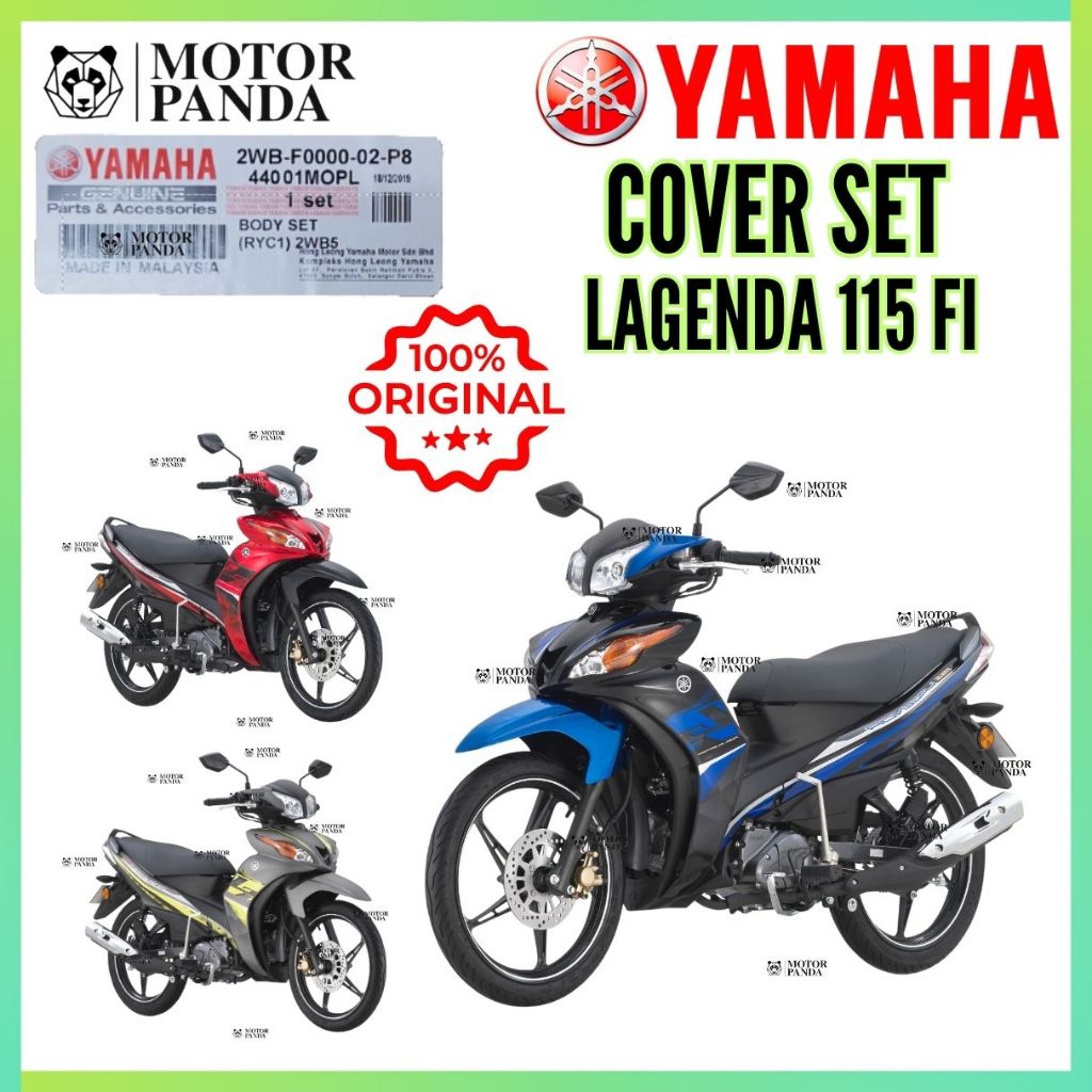 LAGENDA 115 FI LAGENDA115 SRL115FI SRL115 Coverset Cover Body Set Black Petronas 2WB-F0000-04-P7 ...
