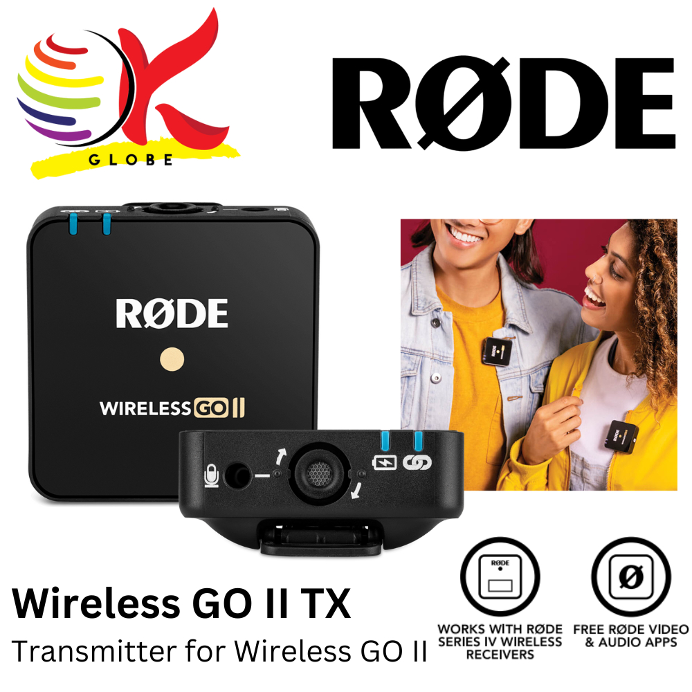 RODE WIRELESS GO II TX TRANSMITTER FOR WIRELESS GO II WITH UP TO 7 ...