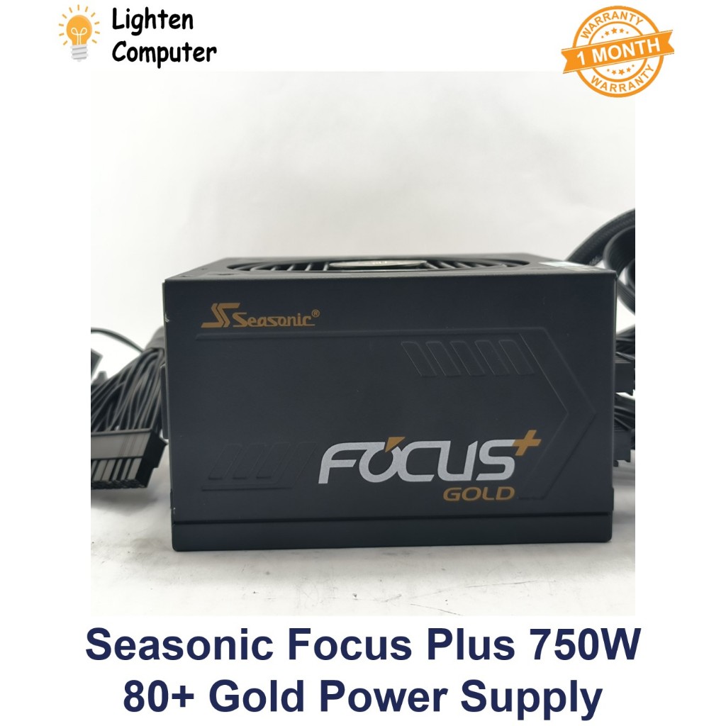 【USED】 Seasonic Focus Plus 750W 80+ Gold SSR-750FX Power Supply | ATX | PSU | Shopee Malaysia