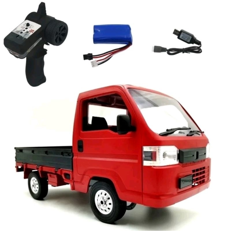 🇲🇾Ready Stock🇲🇾New D12 WPL WL01 T Acty 1/10 2.4G 2WD RC Car Simulation Drift Truck Van LED Light ...