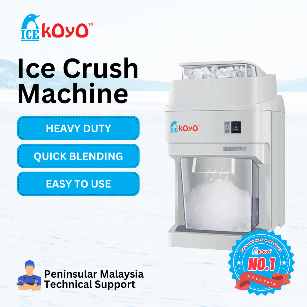 KOYO Ice Crush Machine ICM120K // Ice Cube Crush // Ice Cendol ABC Ais ...