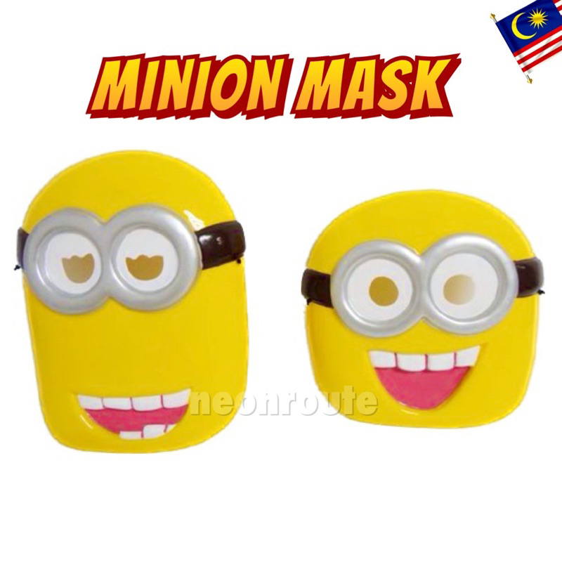Minion mask. Kids Cartoon Party Mask | Shopee Malaysia