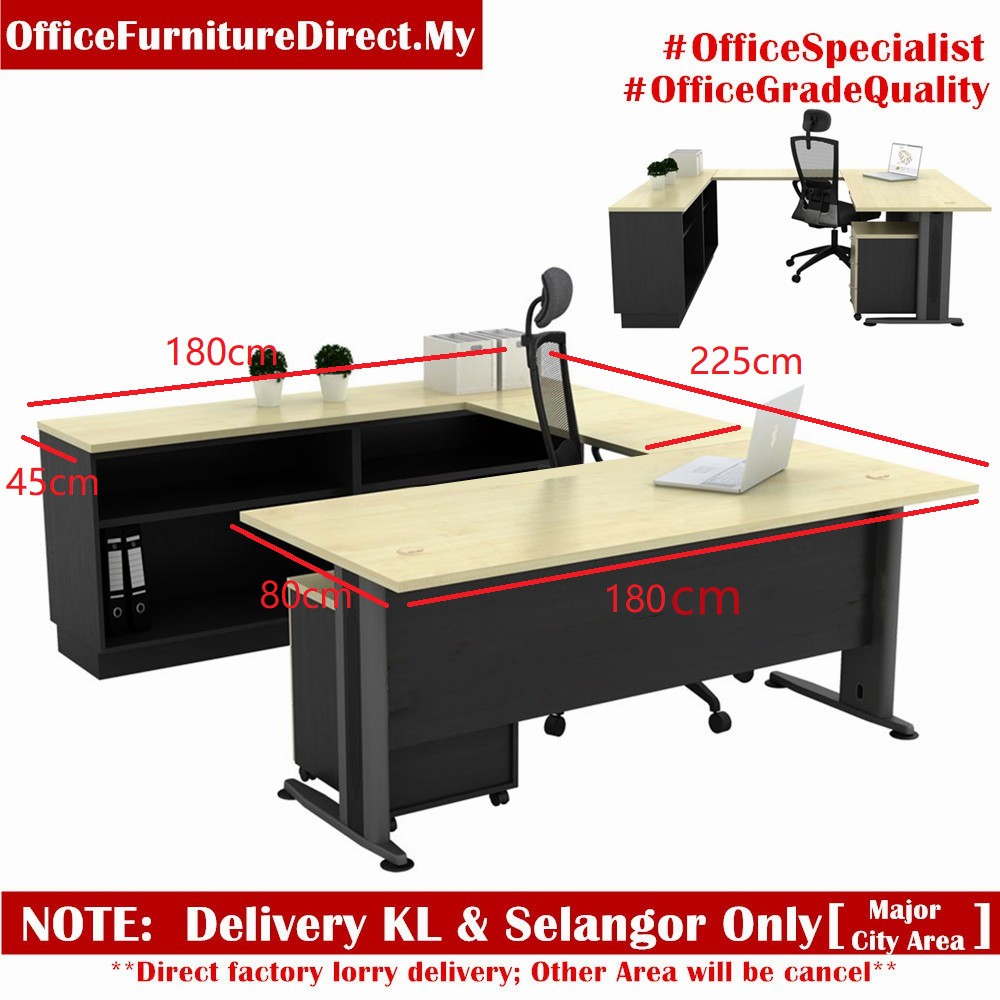 180x225cm T2 Director Office Table Set CEO Executive Manager Table ...