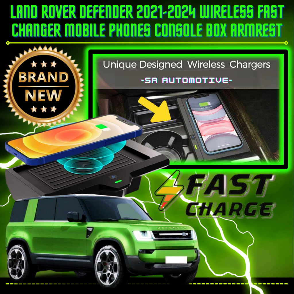 LAND ROVER DEFENDER 2021-2024 WIRELESS FAST CHANGER MOBILE PHONES ...