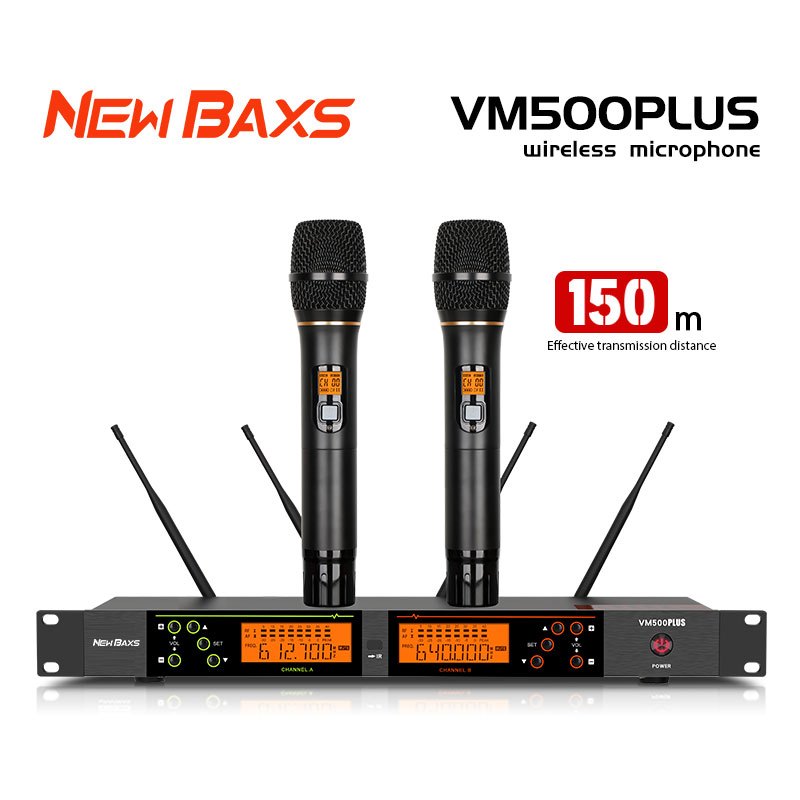 NEW BAXS VM500PLUS one-to-two wireless microphone singing microphone ...