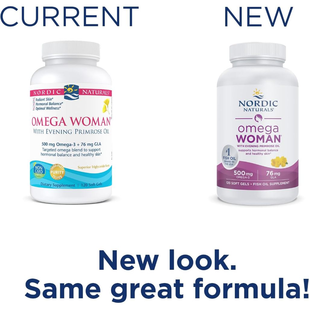 Nordic Naturals Omega Woman, Lemon - 120 Soft Gels - 500 mg Omega-3 ...