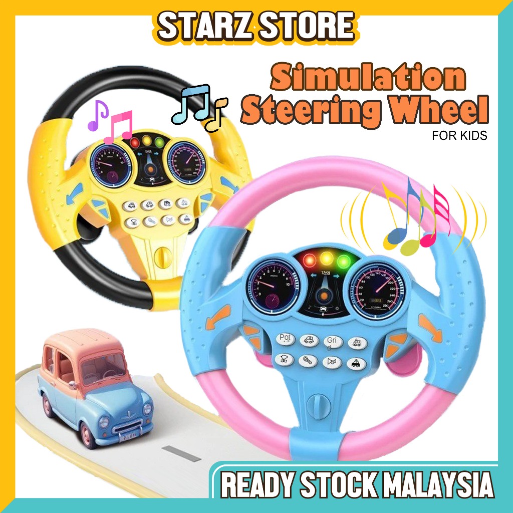 Car Steering Toys Steering Wheel Toy Car Mainan Baby Steering Toys Kids ...