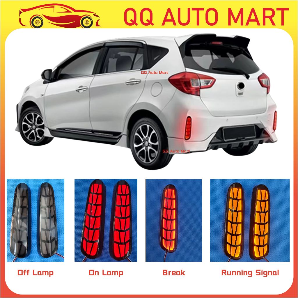 Perodua Myvi G3 FL 2022-2024 Dragon Scale Led Reflector Running Singal ...