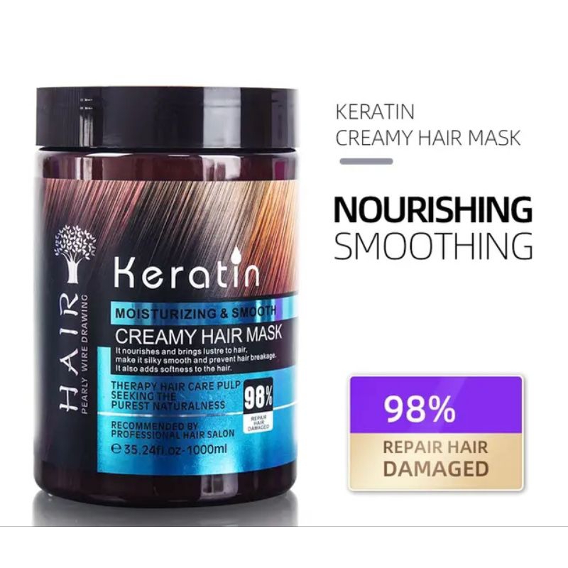 Keratin Moisture Creamy Hair Mask 1000ml | Shopee Malaysia