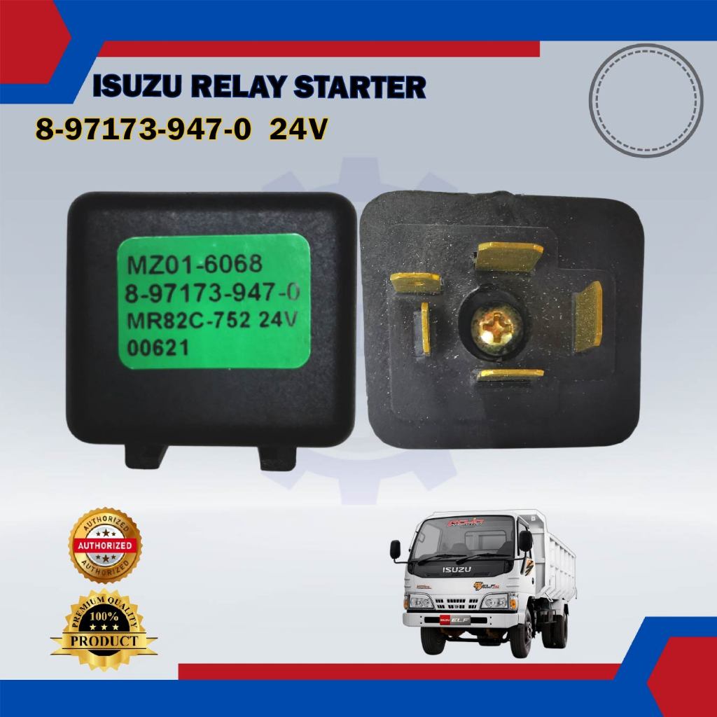 Starter Relay 24V 4Pin-Isuzu 4HK1 NPR VC46-8-97173-947-0/MZ01-6068 ...