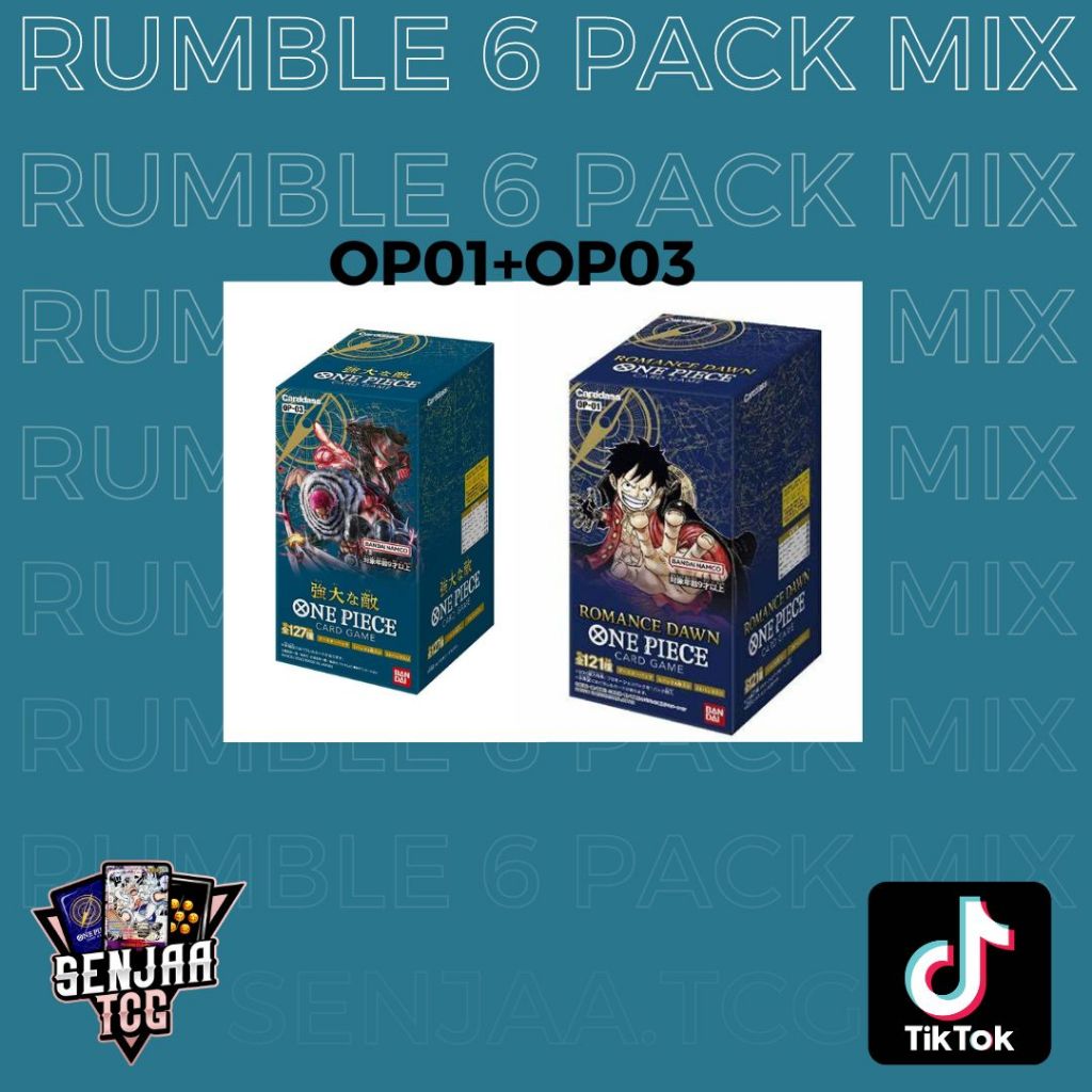 LIVE RIP MIX RUMBLE OP01 AND OP03 ONE PIECE CARD GAMES | Shopee Malaysia