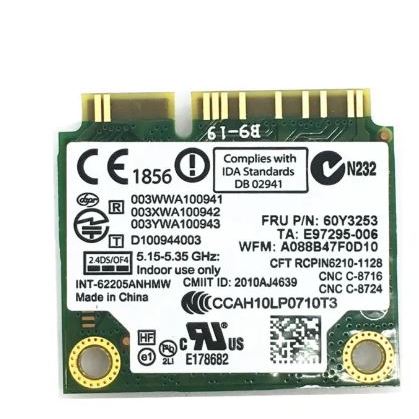 Intel 6205AN 62205ANHMW Wireless Wifi Card for x220 x220i T420 60Y3253 ...