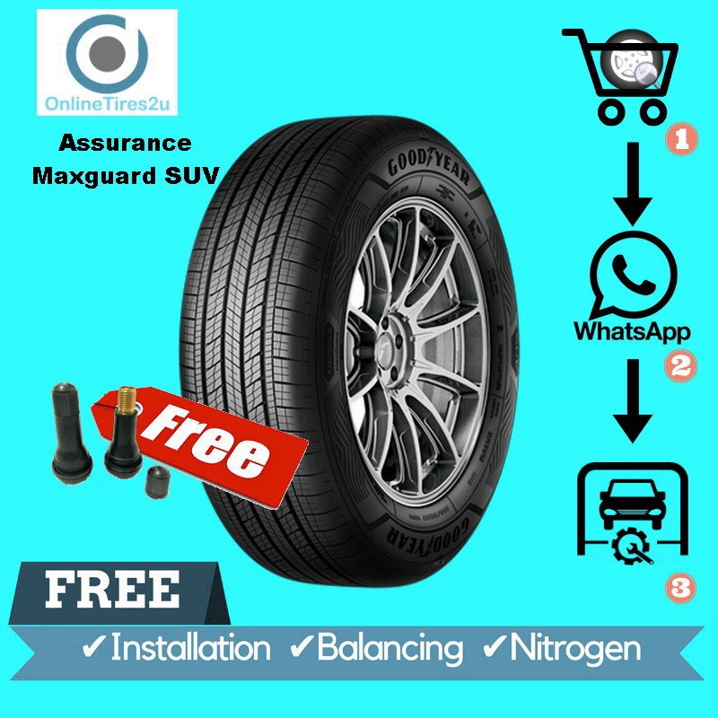 215/65R16 - Goodyear Assurance Maxguard SUV (With Installation) | Shopee Malaysia