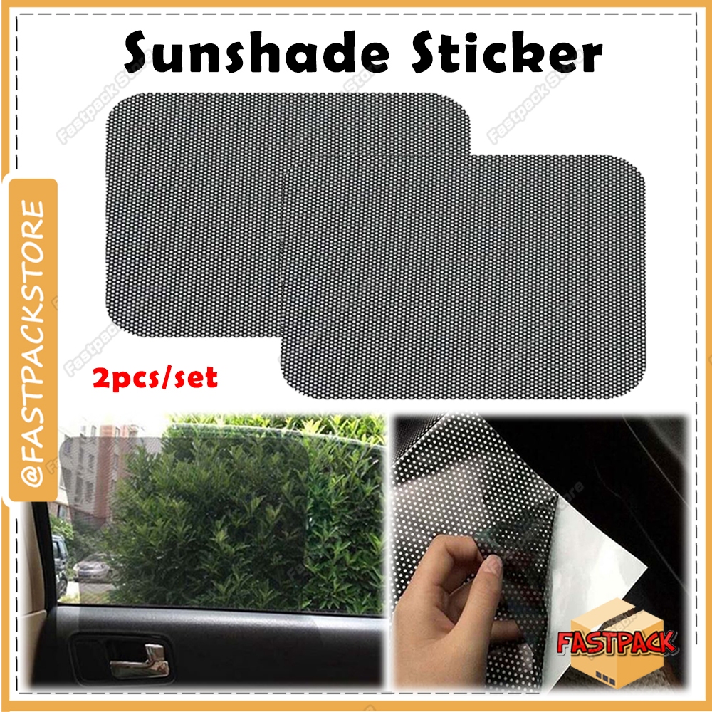Car Sunshade Sticker PVC Sun Shade Side Window Mesh Net Static Electric ...
