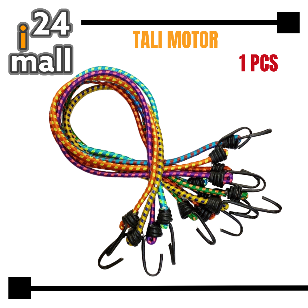 Tali Ikat Motor Multipurpose Spring String Elastic Rope With Hooks ...