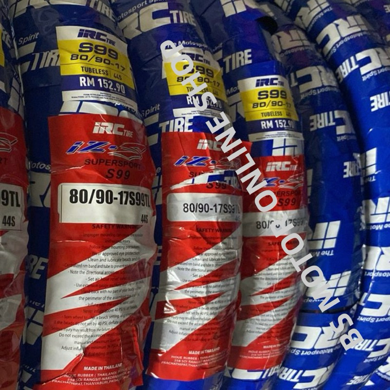 🇲🇾 Free Gifts + RM30 OFF 🔥 iRC Tayar iZ-S S99 🔥 70/90x17 80/90x17 🎁 ...
