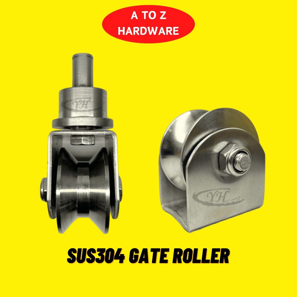 SUS 304 Stainless Steel 2" 1/2 Auto Gate Folding Bearing Roller UV / U ...